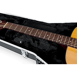 Gator Cases Deluxe ABS Molded Case for Dreadnought Style Acoustic Guitars (GC-DREAD),Black