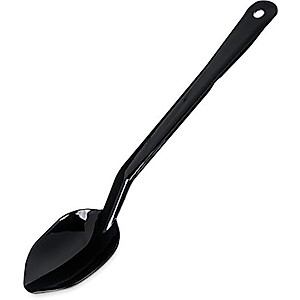Carlisle FoodService Products 442003 High Heat Solid Spoon, 13", Black