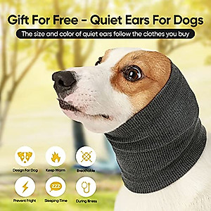 YOHOD Dog Winter Coat, Soft Fleece Pullover Pajamas, Pet Windproof Warm Cold Weather Jacket Vest Cozy Onesie Jumpsuit Apparel Outfit Clothes for Small, Medium, Large Dog Walking Hiking Travel Sleep