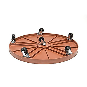Devault 2400 Plant & Whiskey Barrel Dolly, 24-inches, Terra Cotta color