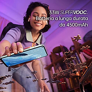 OPPO Reno 8 Lite Dual SIM 128GB ROM + 8GB RAM (GSM only | No CDMA) Factory Unlocked 5G Smartphone (Cosmic Black) - International Version