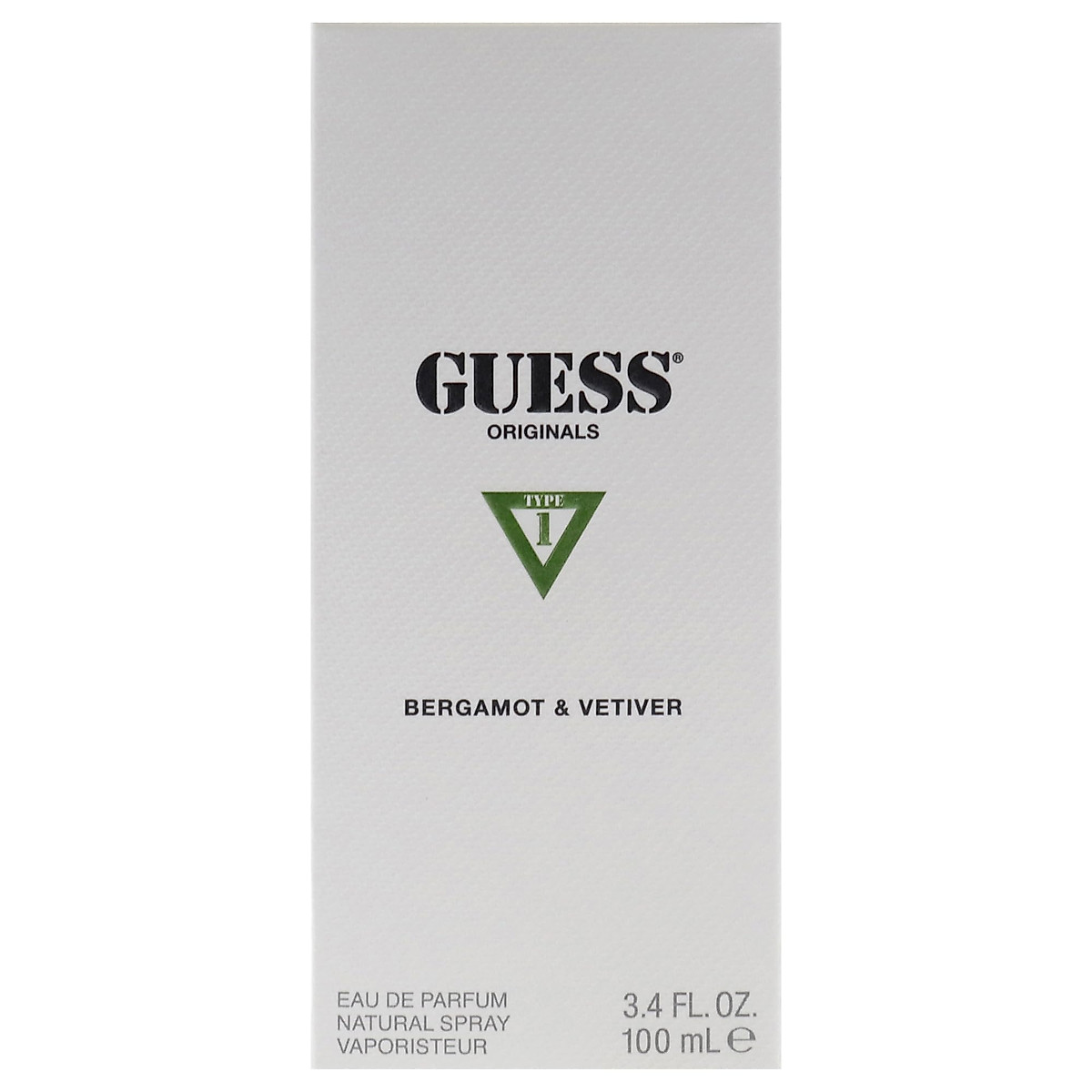 Guess Originals Type 1 Bergamot and Vetiver for Unisex - 3.4 oz EDP Spray