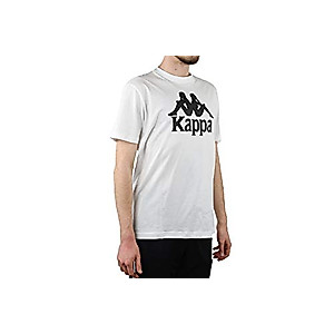Kappa Caspar T-Shirt 303910-11-0601, Mens, Bright White, L