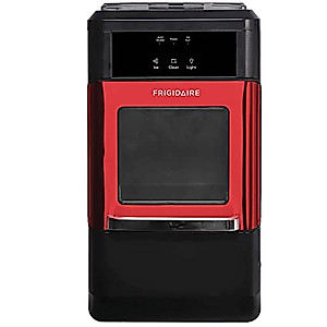 FRIGIDAIRE EFIC237 Countertop Crunchy Chewable Nugget Ice Maker, 44lbs per Day, Red Stainless