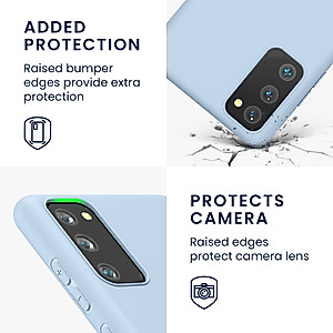 kwmobile Case Compatible with Samsung Galaxy S20 FE Case - Soft Slim Protective TPU Silicone Cover - Light Blue