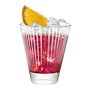 Barski - European Glass - Double Old Fashioned Tumbler Glasses - Uniquely Designed - Set of 6-10.5 oz. - Made in Europe
