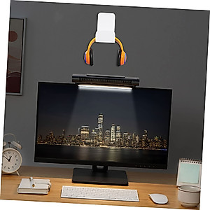 WOONEKY 2 Sets Headphone Hanger Headphone Holding Rack Headphone Hanging Hook Headset Stand Headphone Holder Headphone Hook Earphone Display Stand Acrylic Simple White Wall Hanging