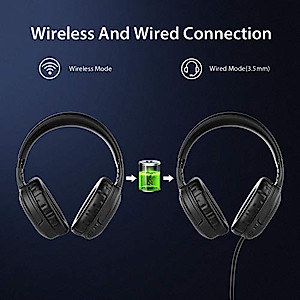 Active Noise Cancelling Headphones, Bluetooth Headphones Over Ear with Mic Deep Bass Hi-Fi Sound, 30Hrs Playtime ANC Wireless Headphones Comfortable Protein Earpads, for Traveling Cellphone PC TV
