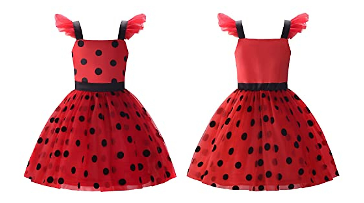 Cute Uplus ME Ladybug Costume for Girls - Perfect for Play