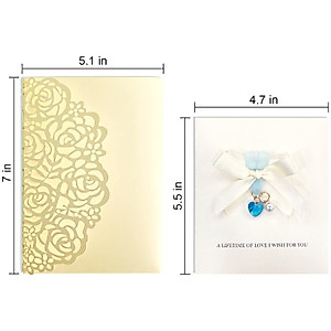 Wedding Day Card for Daughter, Gift Card for Daughter on Wedding Day, Bridal Shower Mother to Bride Gift Card, Wedding Gown Charm, Bridal Bouquet Charm, Something Blue