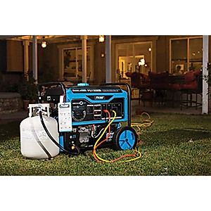 Pulsar 12,000W Dual Fuel Portable Generator with Electric Start and Switch & Go Technology, CARB Approved PG12000B