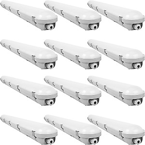 LED Flying Direct 4FT LED Vapor Tight Light, 40W-50W-60W Selectable, 3000K-4000K-5000K Tunable, 7800LM Vapor Proof Light, IP66 Waterproof LED Shop Light for Garage, Car Wash, 100-277V ETL Listed