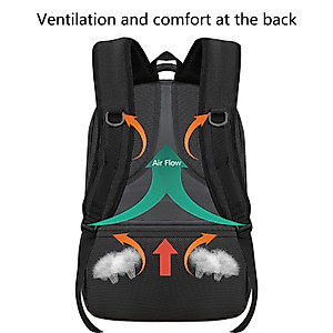 TEDNETGO Backpack, Travel Backpack, Laptop Backpack, 17 Inch waterproof Airline Approved Business Travel Backpack Gifts for Women & men, Durable Anti Theft College School Backpack Fits Laptop, Black