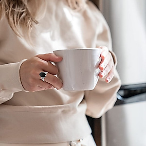 DALEGEM Adjustable Women Natural Agate Onyx Stone Ring,Platinum Plated S925 Sterling Silver Open Real Genuine Quartz Gemstone Ring (Stone_B, Adjustable)