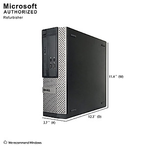 DELL Optiplex 3010 Desktop PC - Intel Core i3-3220 3.1GHz 8GB 250GB DVD Windows 10 Professional (Renewed)']