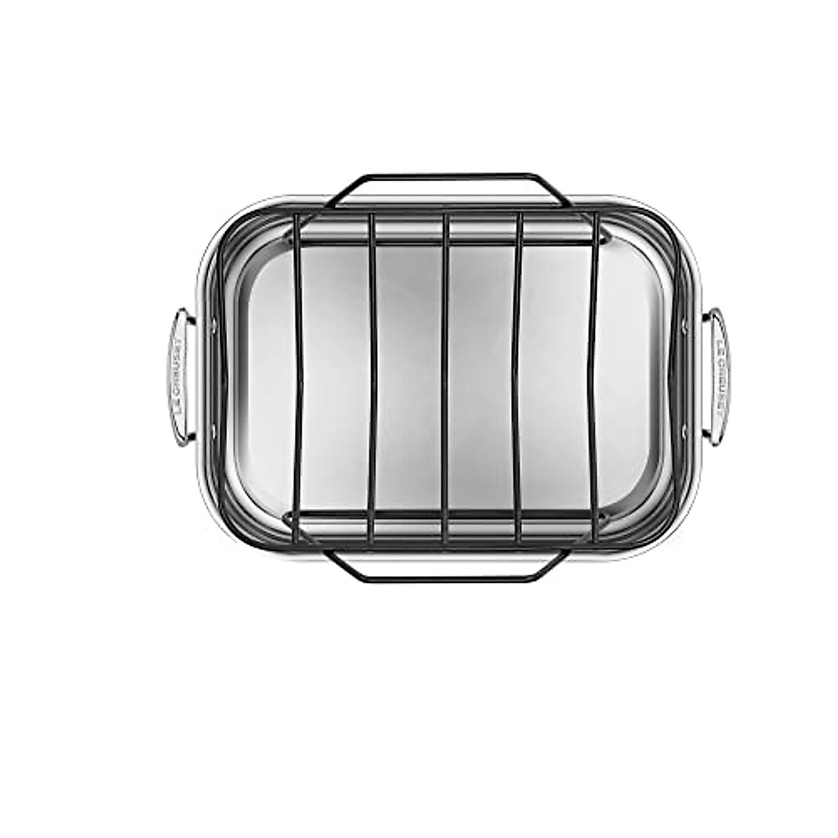 Le Creuset Stainless Steel Roasting Pan with Nonstick Rack, 14" x 10"