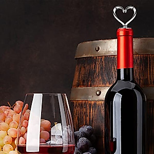 3PCS Wine Stopper Reusable Wine Stoppers Heart Shape Wine Beverage Bottle Stopper Bottle Cover Wine Outlet Cap for Wine Champagne Beer Collection
