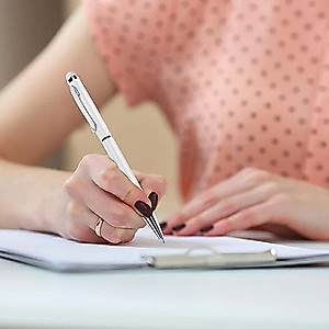 6 Pack Ballpoint Pens,Comfortable Writing Pens，Pretty Metal Stylus Pen Premium Retractable Metal Ballpoint Pen，for Home School Work Office Supplies (A)