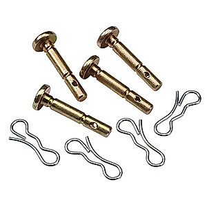 savone 10 Pairs Snowblowers Shear Pins Kit - 738-04124A 738-04124 Shear Pins and 714-04040 Cotter Pins Fits for MTD Cub Cadet Troy Bilt Snowblowers