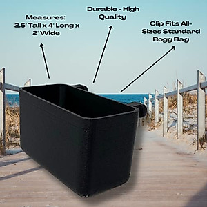 FRESHe BAGLETS – Key Holder – Organizer Compatible with Tote Bags – Tote Bag Charm Accessory – Compatible with Bogg Bags, Simply Southern & Others – Made in USA - Black