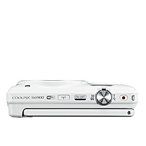 Nikon COOLPIX S6900 16MP Digital Camera with 12x Zoom, Natural White (International Version, No Warranty)