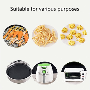 Transun Moo 200 Pcs 10 Inches Parchment Rounds Precut Parchment Circles Baking Paper Liners for Oven, Pans, Air Fryer