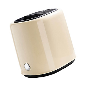 2 in 1 Kitchen Utensil Holder, Divided Spatula Holder Utensil Crock, Tableware Spoon Forks Storage Box, Plastic Kitchen Utensil Holder Cultery Drainer Caddy for Dinner Home Kitchen(Beige)