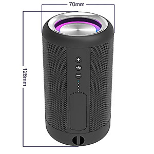 MAWODE X7 Bluetooth Speakers - 24 Hours Playtime, Portable, Wireless, Waterproof, Outdoor Speaker with RGB Color Light, Support USB/TF/Aux Play