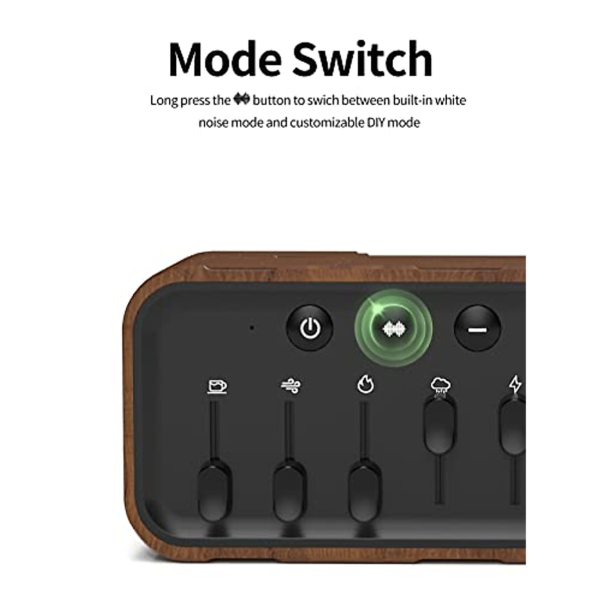 SERENLUX White Noise Sound Machine with Customizable DIY Sound Mixer, Sleep Timer, Adjustable Volume, Built-in Soothing Night Sounds, Natural Sound Therapy for Adults Kids Baby Sleeping Meditation