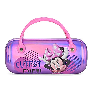 Minnie Mouse Girls Sunglasses for Kids Toddler Sunglasses with Kids Glasses Case (Purple)