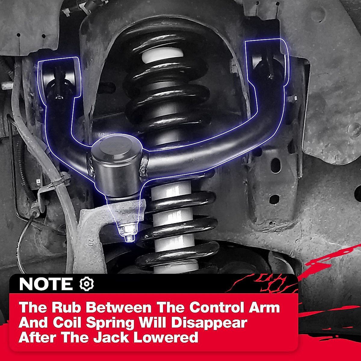 KSP 2-4inch Upper Control Arms Compatible with Ford F-150, Suspension Kits Tubular Black Arms Alignment Lift 2 to 4” for 2004-2020 F150, Replacement Factory/Stock Suspension Arms, 2nd Generation