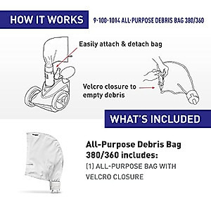 Polaris Genuine Parts 9-100-1014 All Purpose Bag Replacement for Pressure-Side Pool Cleaners 380, 380 Black Max, 360, 360 Black Max