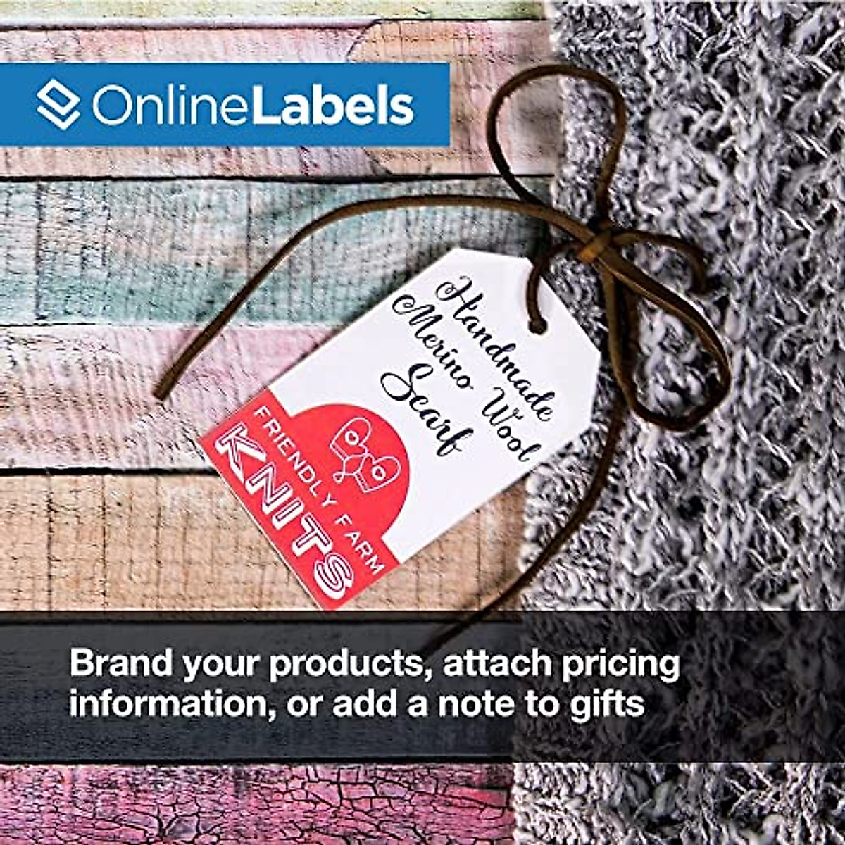 Printable Tags - 1.75 x 3 - Cardstock - Pack of 1,200, 100 Sheets - Inkjet/Laser Printer - Online Labels