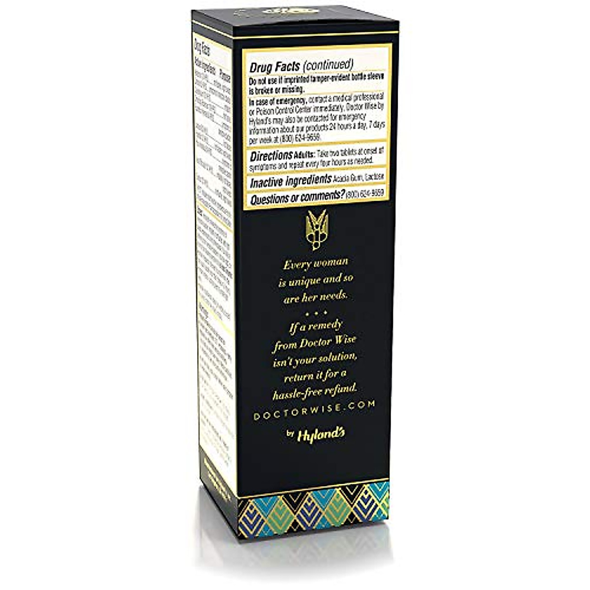 Doctor Wise Bladder, Gentle, Natural Relief of Overactive Bladder, Hot Flashes and Night Sweats, 68 Quick Dissolving Tablets