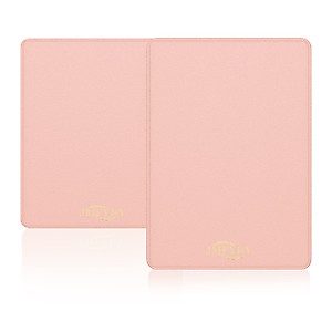 Kitchen Countertop Slider Mat,2 Pack Leather Sliding Coffee Mats for Kitchen Appliance, Heat Resistant Protector Mat Kitchen Slider Pads for Ninja Foodi Air Fryer,Coffee Maker, Blender (rose gold)