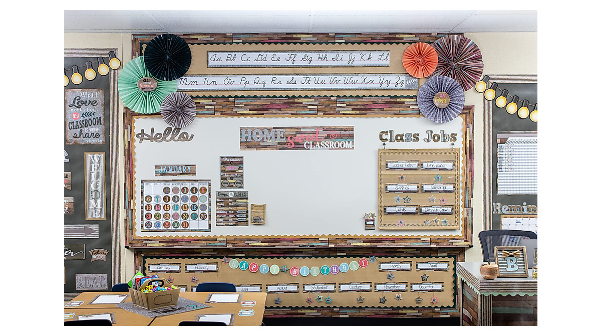 Reclaimed Wood Straight Border Trim for Classroom Decor | Teacher ...