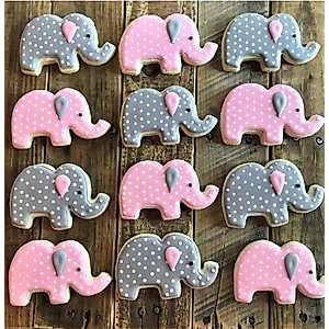 Cute Elephant Cookie Cutter, 4.25" Made in USA by Ann Clark