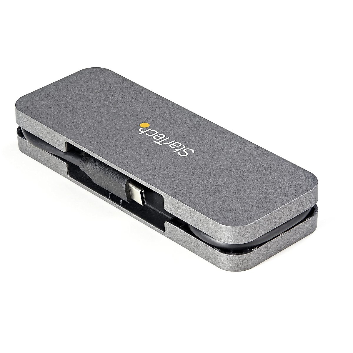 StarTech.com 4 Port USB C Hub - 4X USB-A - 5Gbps USB 3.0 Type-C Hub (USB 3.2/3.1 Gen 1) - Bus Powered Portable USB-C to USB-A Adapter Laptop Hub - 11.2" (28.5cm) Cable w/Cable Management (HB30CM4AB)