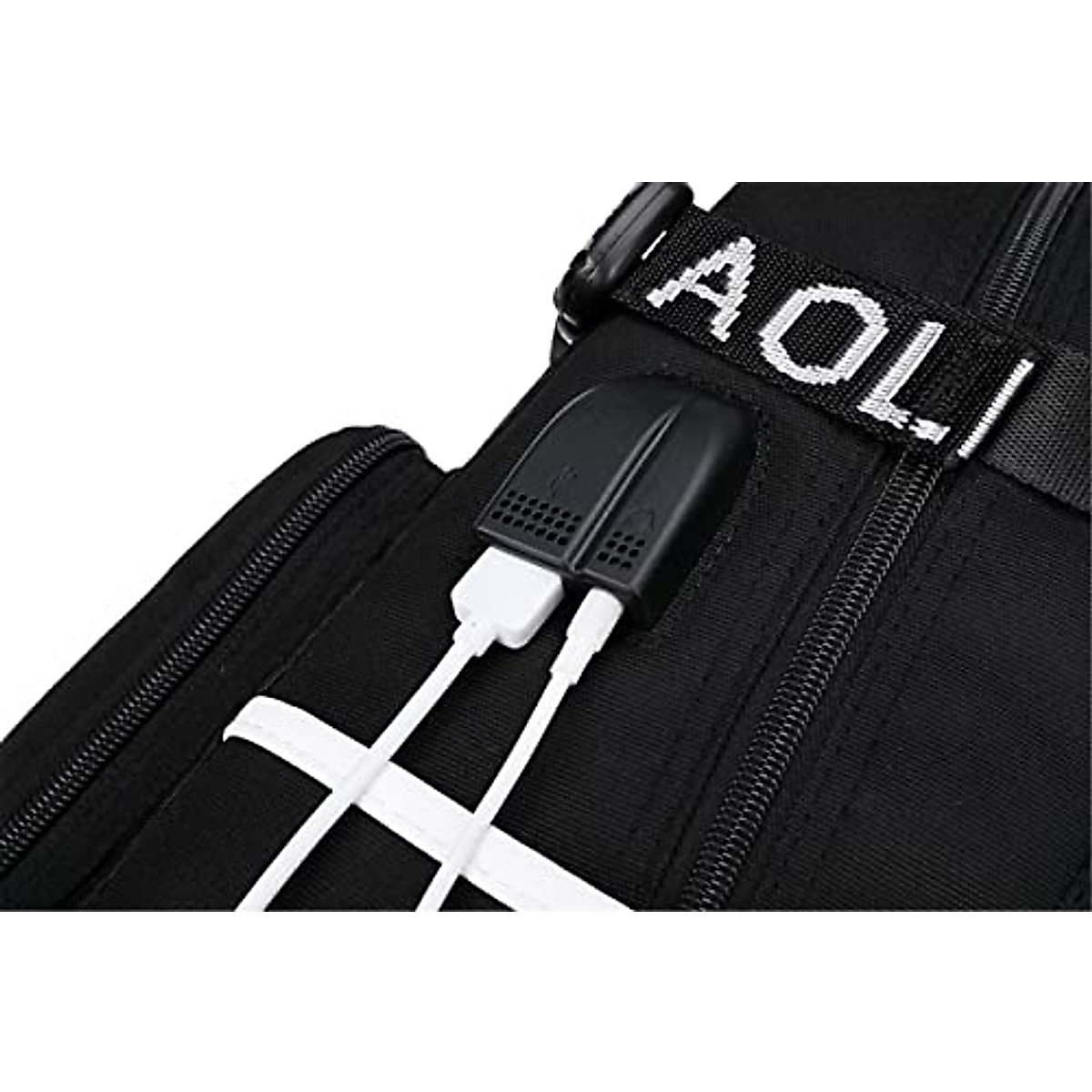 Waroost PSG Novelty Bagpack Messi Canvas Bookbag-Lightweight Large Knapsack with USB Charging Port for Travel,Outdoor