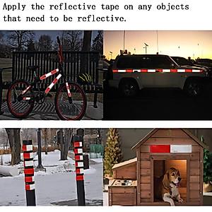 Trailer Reflective Tape Outdoor DOT C2 Reflector Tape 2 inch x 200 feet Waterproof White Silver Red Reflective Tape for Cars Trailers Trucks 200 FT High Visibility Contrast Duct Safety Sticker Strips