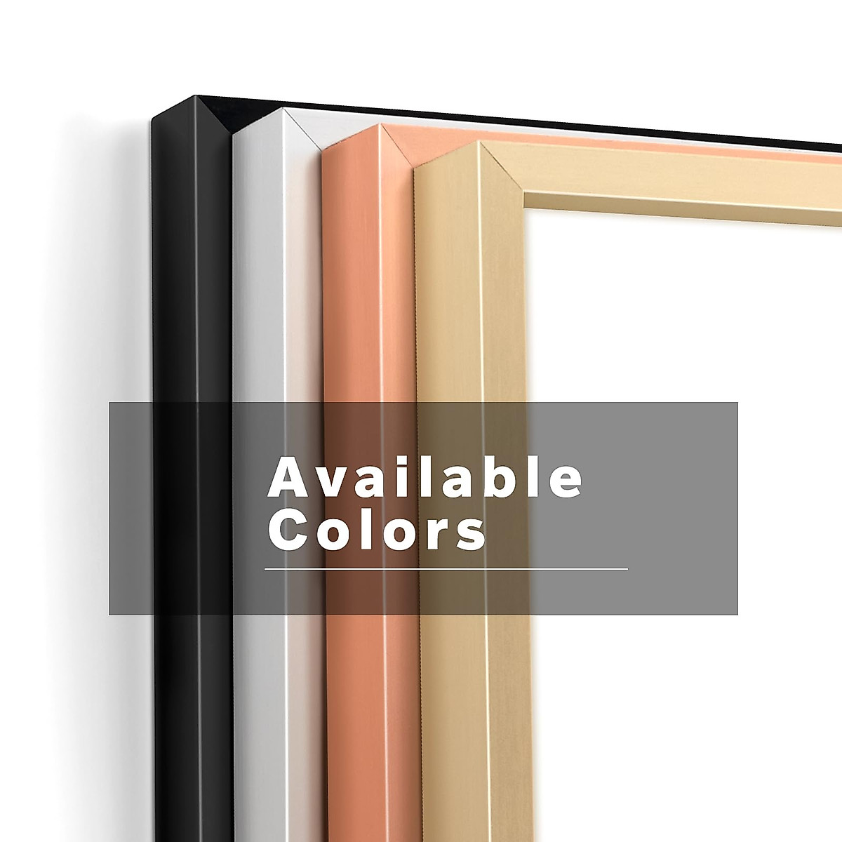 Frametory, 16x20 Metal Picture Frame with Mat for 11x14 Picture & Real Glass, Aluminum Photo Frame Collection (Gold, 2 Pack)