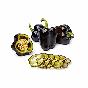 Purple Beauty Sweet Bell Pepper Seeds for Planting, 100+ Heirloom Seeds Per Packet, (Isla's Garden Seeds), Non GMO Seeds, Botanical Name: Capsicum annuum, Great Home Garden Gift