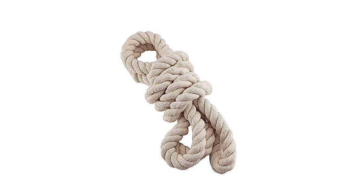 Faxco 10ft Natural Twisted Cotton Rope for Crafts & Outdoor Use