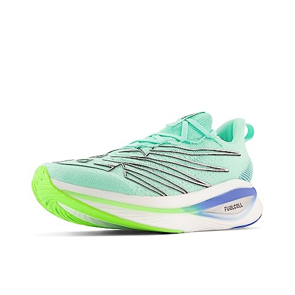 New Balance Men's FuelCell SuperComp Elite V3 Running Shoe, Bright Mint/Pixel Green, 10.5