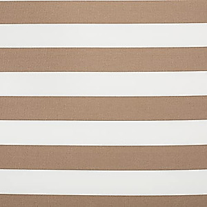 Christopher Knight Home Salem Outdoor Water Resistant Chaise Lounge Cushion, Brown And White Stripes, 79.25" L x 27.50" W x 1.50" H