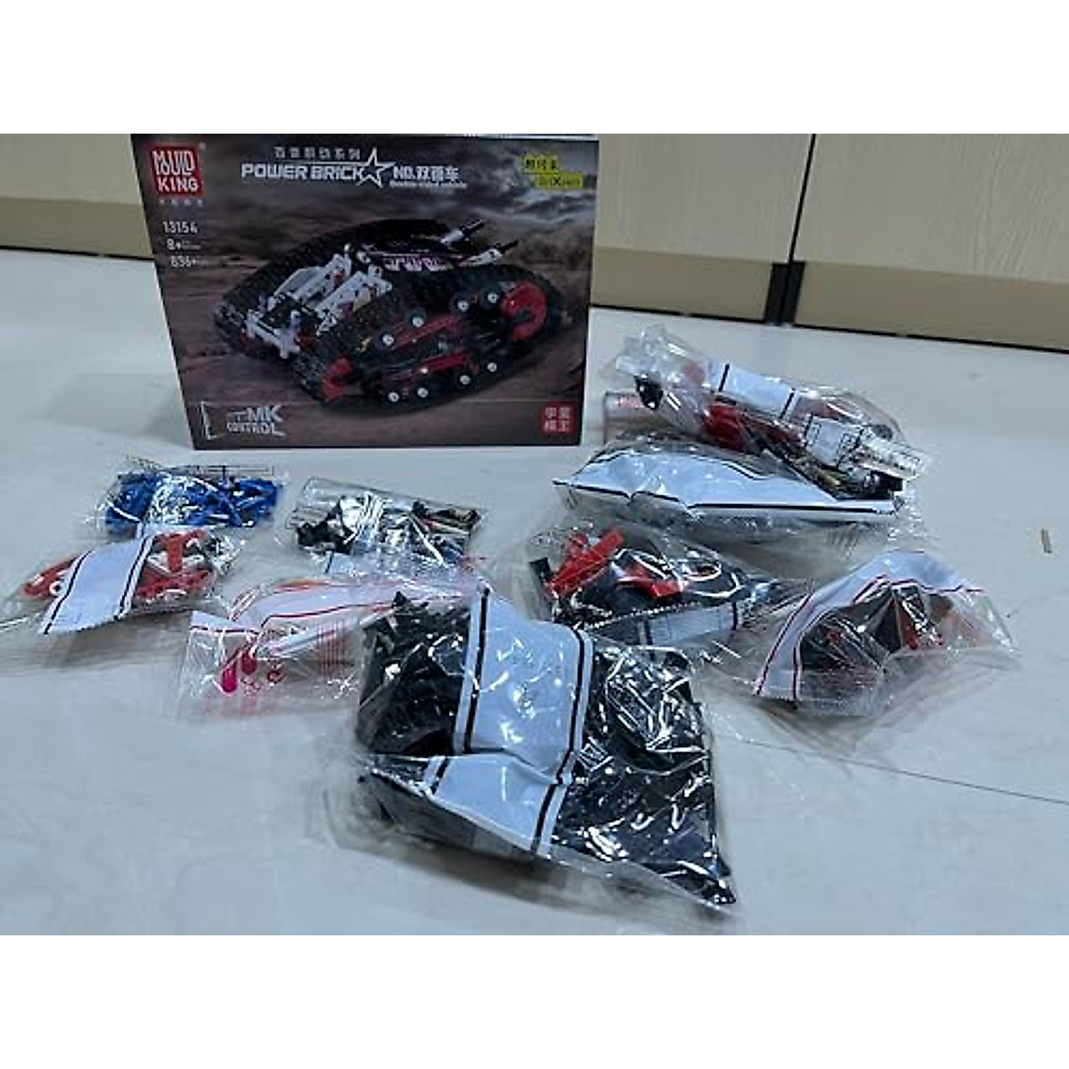 Mould King Building Sets 2in1 Flip Off-Road Race Buggy Car Remote Control Car Crawler Climbing Car Models Building Toys, RC Car Speed Racing Toy Off Road Cars Building Blocks for Kids 8+ Red(836 PCS)