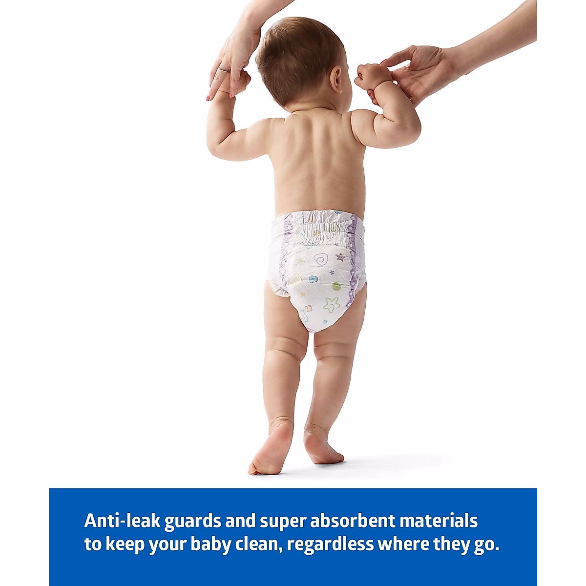 Medline Premium Disposable Baby Diapers, Absorbent & Ultra-Soft for Delicate Skin, Size 1 (8-14 lbs), 200 Count (8 Packs of 25)