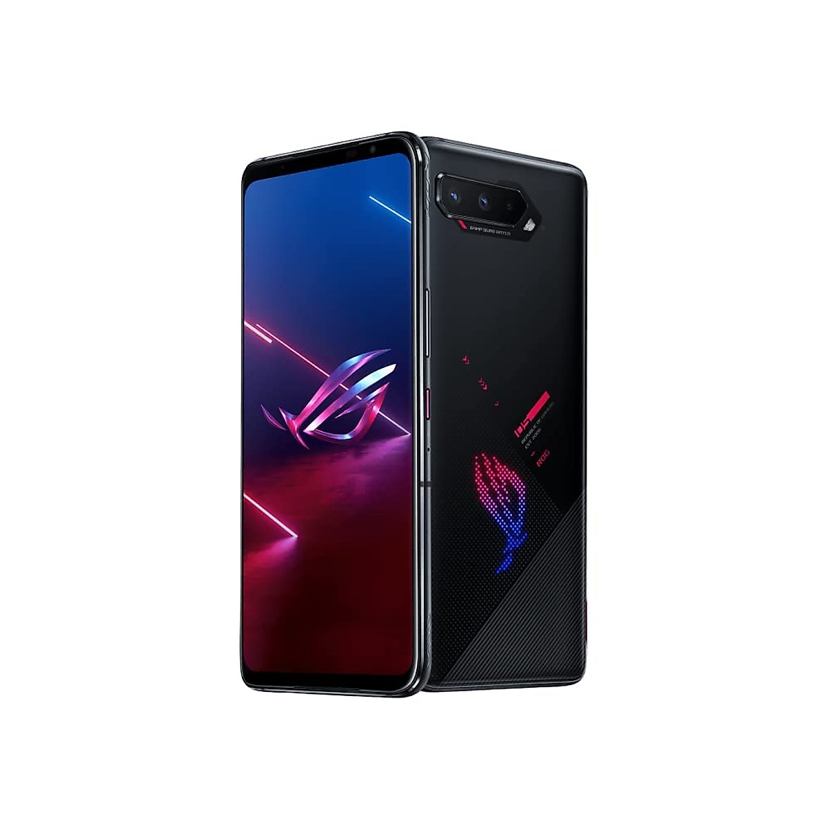 Asus ROG Phone 5s - 6.78” FHD+ 2448x1080 HDR 144Hz- 6000mAh Battery - 64MP/13MP/5MP Triple Camera with 24MP Front Camera – 16GB RAM -512GB Storage -5G LTE Unlocked Dual SIM Cell Phone - Phantom Black