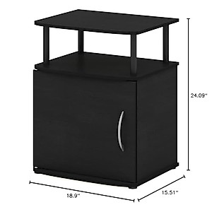 Furinno Jaya End Table, One, Black Wood