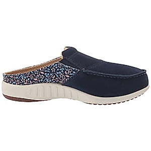 Spenco Women's Siesta Via Slide Clog, Peacoat Floral, 9
